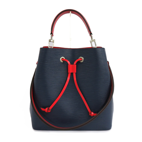 Louis Vuitton | Bags | Neonoe Epi Drawstring Crossbody Leather Blue ...